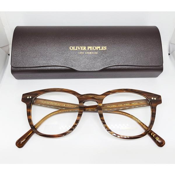 OV5480U-1733 KISHO  48□20-145　MADE IN JAPAN　定価54,780円(税込)　男女兼用程よいサイズ感がとってもオシャレなウェリントンシェイプのメガネ（画像は見本です。柄の位置が画像と異なる場合があります...