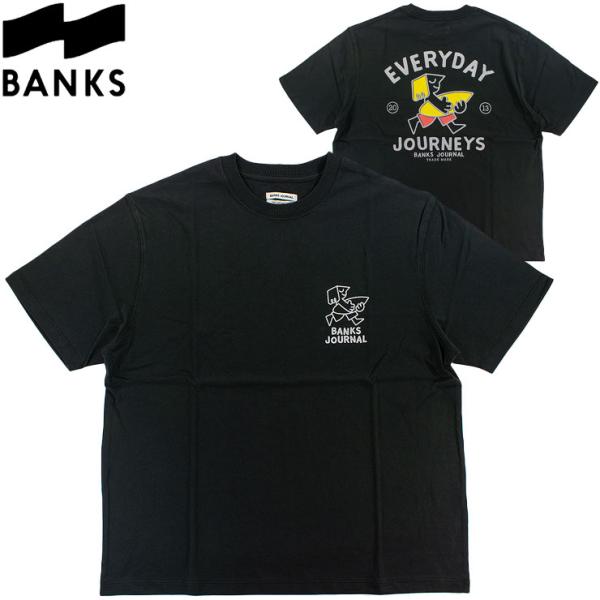 メール便対応BANKS JOURNAL（バンクスジャーナル）の サーフブランド バックプリント ロゴTシャツ トップス アパレル  ■商品詳細■BANKS（バンクス） - Tシャツ（メンズ）ブランド：BANKS JOURNAL（バンクスジャ...
