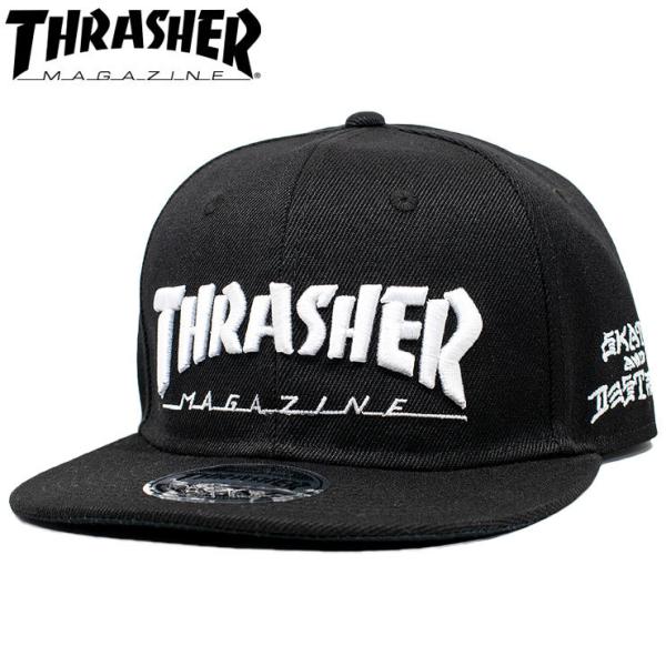 あすつく対応THRASHER（スラッシャー）の キャップ 人気 定番 シンプル ロゴ SNAPBACK スナップバック スケーター スケート ■商品詳細■THRASHER（スラッシャー） - キャップブランド：THRASHER（スラッシャー...