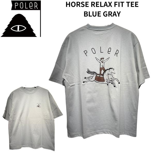 二匹の馬に曲乗りするカウボーイのグラフィックを落とし込んだヘビーウェイトボディのTシャツ。POLERらしい遊び心がありながらも、程よい主張具合でさまざまなスタイリングにマッチ。トレンド感のあるリラックスシルエットもポイントが高い。SIZES...