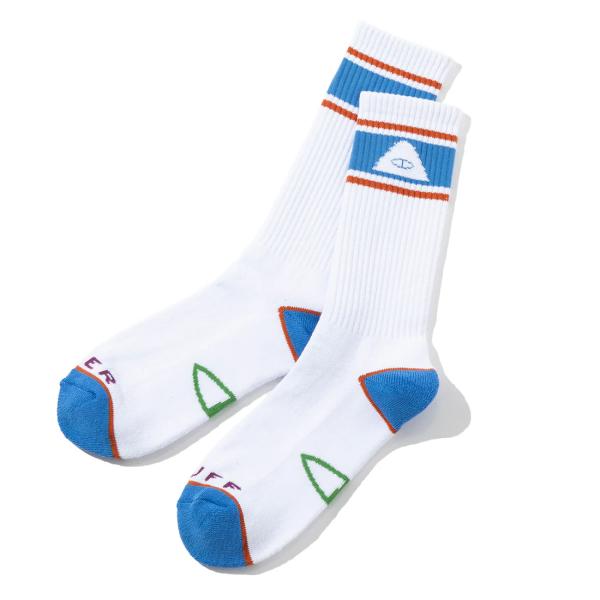 お馴染みのサイクロプスロゴがあしらわれたシンプルなデザインのソックス。足裏の部分にも目が隠れており、細部までしっかりと作り込まれています。コナれたプライスでプレゼントにもオススメ。