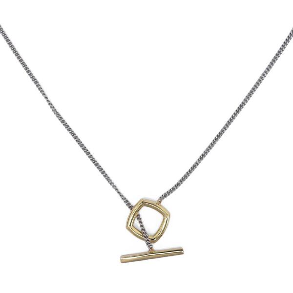 サイズ（およそ）：チェーン / 全長20.5 inch(52cm)幅0.18cmモチーフT / 2.2cmモチーフO / 1.4 x 1.4 cmカラー：モチーフGOLD／チェーンSILVER素材：925スターリングシルバーホワイトロジウム...