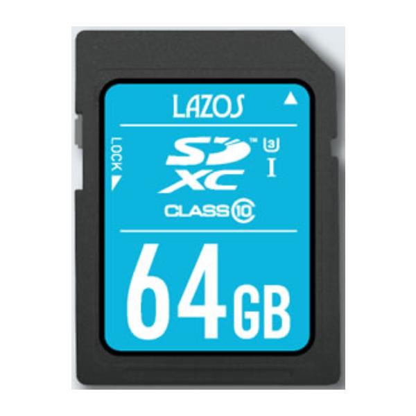 sdカード 64gb SDカード 64GB UHS-I Class10 高速 メモリーカード◆商品説明Lazos ラソスSDXCメモリーカードSDカードL-64SD1064GB◆商品仕様容量:64GB転送速度:UHS-I　CLASS10◆主...