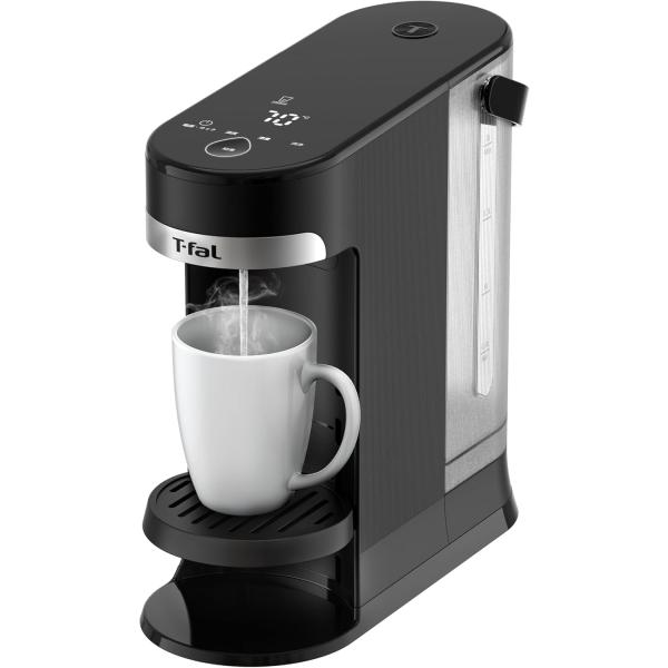 ブランド ティファール(T-fal)色 ブラック特徴 水位インジケーター, 温度制御, ワンタッチプリセット, 急速沸騰仕上げタイプ 艶出し商品の寸法 31.6長さ x 12.8幅 x 30.5高さ cm【瞬間湯沸かしでスピーディーに給湯】...