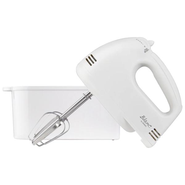 お菓子作りの泡立てに便利なハンドミキサー◆スピード5段階切替用途に合わせて、5段階でスピードが調節できるので、生クリームもあっという間！フラットビーターで小麦粉や生地をまんべんなく混ぜることができます。◆ ワンタッチでかんたんに取り外し可能...