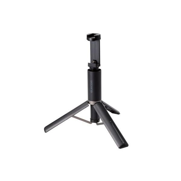 ◆円筒形で収納出来てコンパクト。様々なシーンで使えるホルダー一体型簡単収納三脚です。材質：三脚:ABS・アルミニウム合金・合成ゴム、ホルダー部分:ABS・ステンレス外形寸法：約Ф30×H200mm ※突起部除く最大地上高：約840mm最低地...