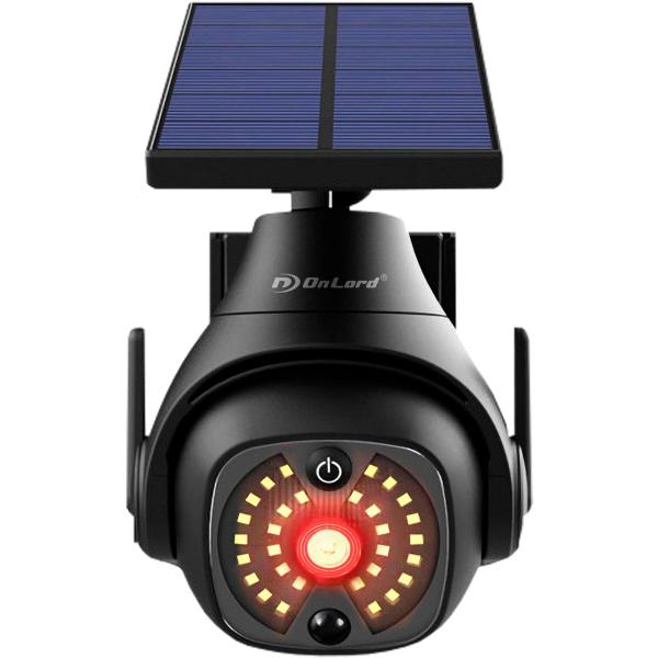 オンロード(OnLord) ソーラー充電式 PTZ型防犯センサーライト 光秀 LEDライト 人感センサー 自動発光 配線不要 屋外 OL-340Bブランド オンロード(OnLord)色 E.PTZ型（光秀/1個）商品の寸法 100長さ x ...