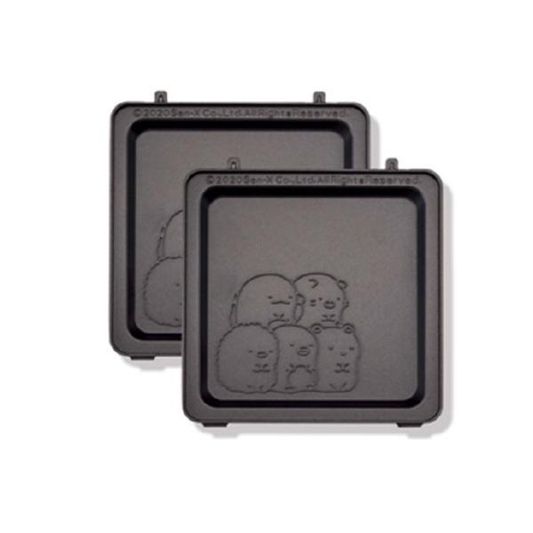 ■こんがりきゃらマルチサンドメーカーで使用出来る取り替えプレート。・材質:プレート/アルミニウム・寸法:本体/W14.0×H15.0×D1.3cm※プレート1枚分・質量:本体/169g