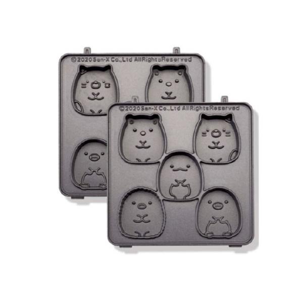 ■こんがりきゃらマルチサンドメーカーで使用出来る取り替えプレート・材質:プレート/アルミニウム・寸法:本体/W14.0×H15.0×D1.3cm※プレート1枚分・質量:本体/243g