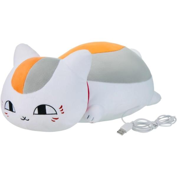 『夏目友人帳』より、お馴染みのニャンコ先生が “あったかぬいぐるみ” として登場。ファン必携アイテム。本体サイズ：全長約370mm。膝の上にちょうど乗せやすく、ふわふわ素材で抱きしめたくなる感触。ニャンコ先生のおなかがUSBでポカポカ温かく...