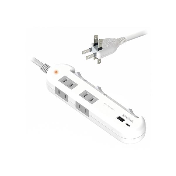 4口のACコンセントとUSB PD対応USB Type-Cポート+USB-Aポート搭載の電源タップ。●4口のACコンセントとUSB PD対応USB Type-Cポート+USB-Aポート搭載の電源タップ。●誘導雷から機器を守る雷ガード付き。●...