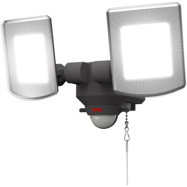 明るさで選ぶなら！14Wマルチアーム式LEDセンサーライトひもスイッチで投光器！明るさ＋４モード基本性能を追求マルチアーム式で自由な配光４つの点灯モード：センサーモード／ほんのり常夜灯＋センサー／投光器モード／フラッシュ発光◆基本性能を追求...