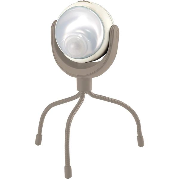 外でもおうちでも使えるセンサーライトです。自由に曲がる３本の足と強力なマグネットでどこにでも取り付けできるとっても便利なライトです。使い方いろいろ、欲しいところにあかりを届けます。・人センサーで自動点灯・常時点灯でランタンに・マグネットでく...