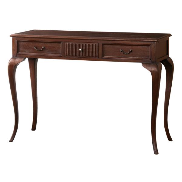 アンティーク調デザインが、お部屋を華やかに引き立てます。引出の取手や美しい木目、存在感のあるネコ脚など、英国風アンティーク家具を再現し、クラシカルな雰囲気を残しつつ、現在のニーズに対応した高品質の家具シリーズです。【仕　様】サイズ W106...