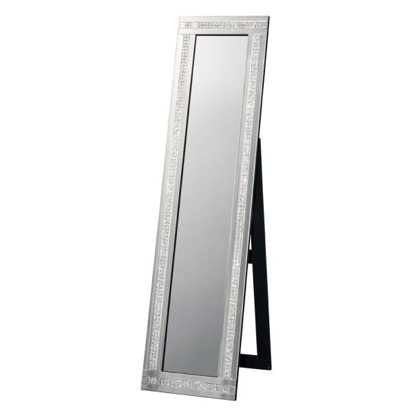 全身を映せる姿見は玄関にあると、お出かけ前の身だしなみチェックに便利。実用性はもちろんインテリアとしても素敵です。使わないときはスタンドをたたんで収納できます。【仕　様】サイズ W38×H150×厚さ3.4cm重量 約9.5kg材質 4mm...