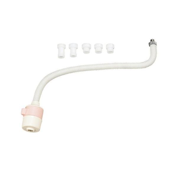 瞬間湯沸器の補修用シンクシャワ出湯管です手元のスイッチでシャワーとストレートの切替ができますアダプター入りでほとんどの湯沸器に合います