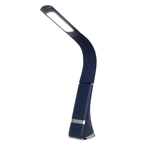 インテリア性のあるレザー調のLEDデスクライト●フレキシブルアーム設計により上下約150°・左右45°の角度調節可能●コンセント・USBどちらからでも給電可能　別売のモバイルバッテリーに接続すれば場所を選ばず使えます●３段階調光（弱光-中光...