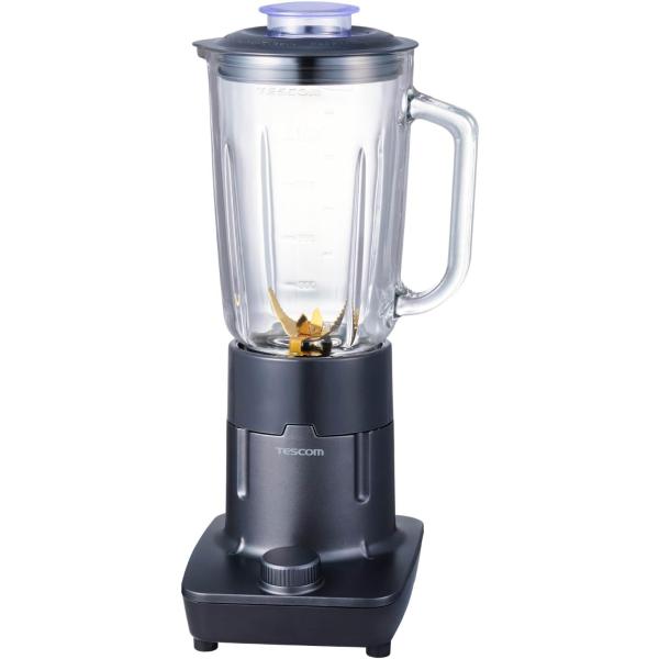 ジュースミキサー 1000ml ガラスボトル ダイヤルスイッチ式 グレー TMX45A-H食材のにおい・色が移らず、傷もつきにくいから長く使える。ガラスボトルを採用したミキサーです。栄養たっぷりの野菜ジュースはもちろん、お料理の場面でも活躍...