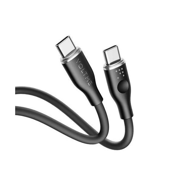 VOLTME Powerlink Moss流動性シリコン、USB C to USB C 60W 1M USB2.0 Type C 充電ケーブルMacBook Pro 2020、iPad Pro 2020、iPad Air、Samsung S...