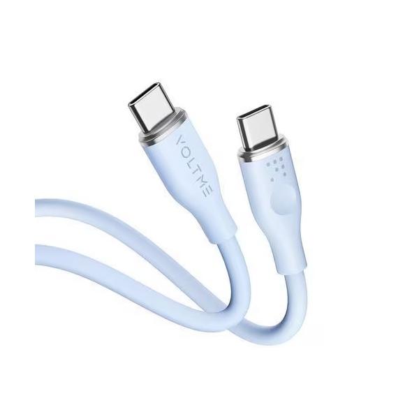 VOLTME Powerlink Moss流動性シリコン、USB C to USB C 60W 1M USB2.0 Type C 充電ケーブルMacBook Pro 2020、iPad Pro 2020、iPad Air、Samsung S...