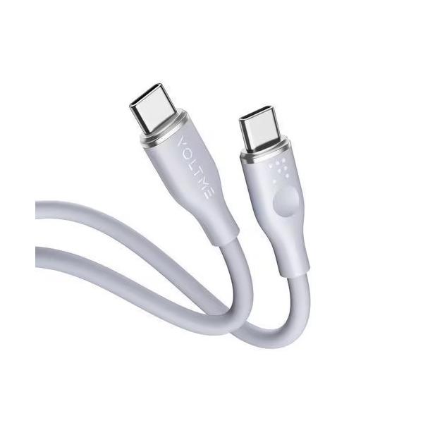 VOLTME Powerlink Moss流動性シリコン、USB C to USB C 60W 1M USB2.0 Type C 充電ケーブルMacBook Pro 2020、iPad Pro 2020、iPad Air、Samsung S...