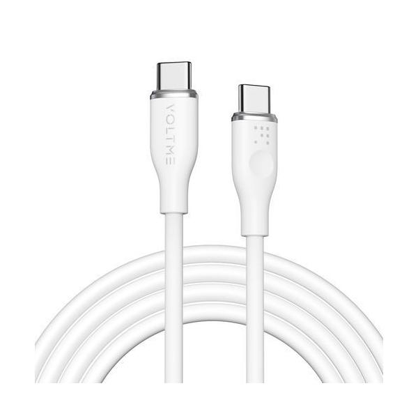 VOLTME Powerlink Moss流動性シリコン、USB C to USB C 60W 1.8M USB2.0 Type C 充電ケーブルMacBook Pro 2020、iPad Pro 2020、iPad Air、Samsung...