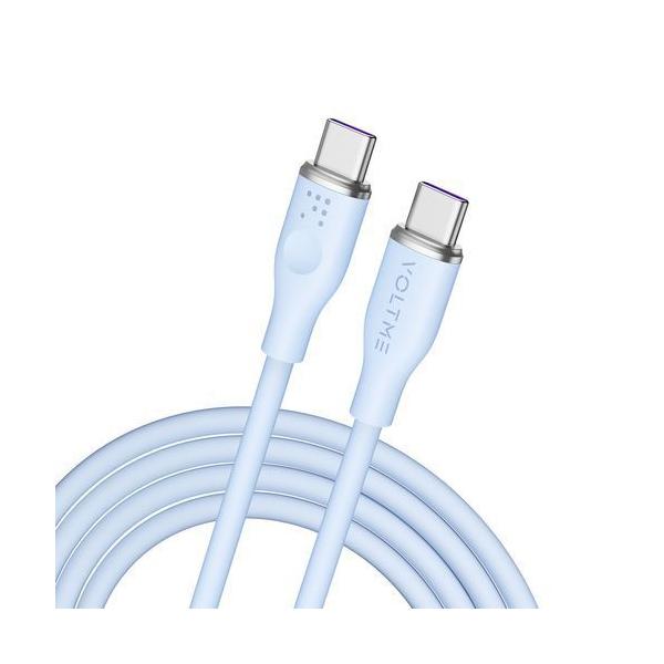 VOLTME Powerlink Moss流動性シリコン、USB C to USB C 100W 1.8M USB2.0 Type C 充電ケーブルMacBook Pro 2020、iPad Pro 2020、iPad Air、Samsun...