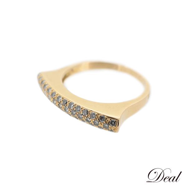 ■商品情報モデル名：パヴェダイヤ デザインリング 0.44ct 16号カラー：ゴールド素材：K18イエローゴールド対象(サイズ)：レディース号数：16号リング幅：約3.7mm重量：4.6g※多少のサイズ誤差はご了承ください。付属品：なし状態...