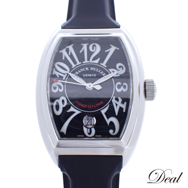 ■商品情報ブランド：FRANCK MULLER/フランクミュラーモデル名：コンキスタドール型番：8002SCシリアル：1***ムーブメント：自動巻き文字盤カラー：ブラックケース素材：SSベルト素材：ラバー時計ベルト：純正品尾錠：純正品対象(...