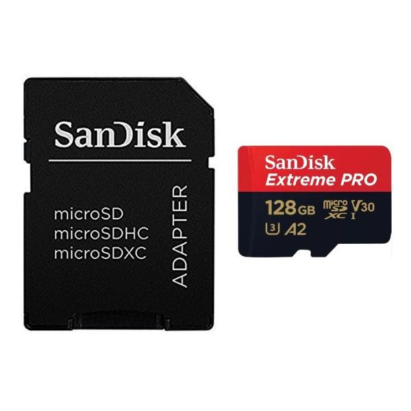 SanDisk サンディスク microSDXCカード R:200MB/s W:90MB/s UHS-I U3 Class10 SD変換アダプター付 SDSQXCD-128G-GN6MA保証期間 3ヶ月間。