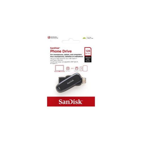 SDDDC6-128G-G46 容量 128GBインターフェイス USB3.2 Gen1コネクタ形状 USB Type-A/Type-C転送速度 最大転送速度(読み込み) 100 MB/s当店３ヶ月保証