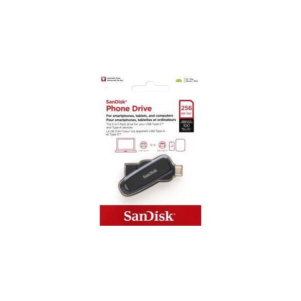 SDDDC6-256G-G46 容量 256GBインターフェイス USB3.2 Gen1コネクタ形状 USB Type-A/Type-C転送速度 最大転送速度(読み込み) 100 MB/s当店３ヶ月保証