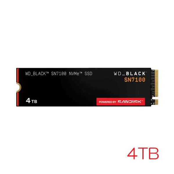 型番 WDS400T4X0Eシリーズ WD_BLACK SN7100 NVMe SSDメーカー Western Digital(ウェスタンデジタル)フォームファクタ M.2 type2280(22×80) PCIeインターフェイス PCI-...