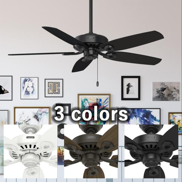 サザンテイスト溢れるアメリカン・カジュアルモデル、ビルダーエリート。高い質感と堅牢性はそのままに、省エネ性能をさらにアップグレード。美しいシェイプド・ブレードを持つ、ハンターの新しいコンフォートモデルです。並行輸入品にはない安心感。日本国内...