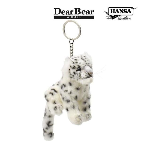 リアル 動物 キーチェーン ユキヒョウ ぬいぐるみ 動物園 お土産 サスティナブル【サイズ】（幅）約5.5cm　（高）約10.5cm　（奥）約9.5cm　※個体差あり※デザイン・仕様は予告なく変更される場合がございます。【HANSA(ハンサ...