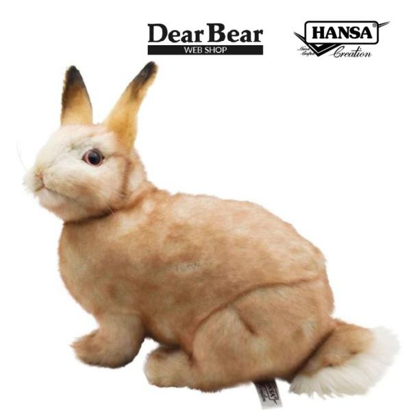リアル 動物 ウサギ ぬいぐるみ 動物園 お土産 サスティナブル【サイズ】（幅）約12cm　（高）約31cm　（奥）約27cm　※個体差あり※デザイン・仕様は予告なく変更される場合がございます。【HANSA(ハンサ)とは？】地球上に生息する...