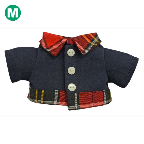 1枚でかわいい、ネイビー×チェックのシャツです。色違いのホワイトも展開！ボタンの合わせ部分がマジックテープになっており、着せ替えがスムーズに行えます。≪Bear Wear(ベアウェア)とは？≫株式会社かなるオリジナルのぬいぐるみ用お洋服です...