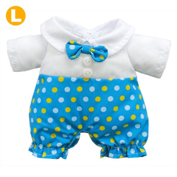 2025春夏蝶ネクタイがポイント♪シルエットも可愛いオールインワンです。背中側の上部がマジックテープで開閉できます。L・LLサイズのみ尻尾用の穴があいています。≪Bear Wear(ベアウェア)とは？≫株式会社かなるオリジナルのぬいぐるみ用...