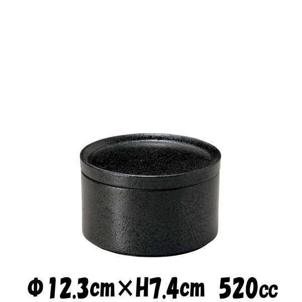 【サイズ】φ12.3cm×H7.4cm　520cc【カラー】 ブラック　　　　　※画像と実際ではモニターや光の加減で多少色合いが異なる場合があります。【素材】磁器【取り扱い】電子レンジ○、食洗機○、直火×、オーブン×  【用途】前菜、アンテ...