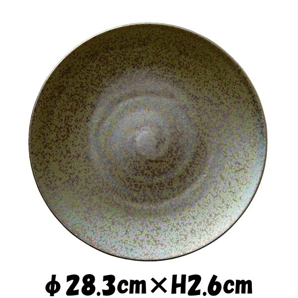 【サイズ】φ28.3cm×H2.6cm【カラー】製造上、個々に風合い、色合いが異なります。あらかじめご了承をいただいた上でご注文をお願い致します。※画像と実際ではモニターや光の加減で多少色合いが異なる場合があります。【素材】磁器【取り扱い】...