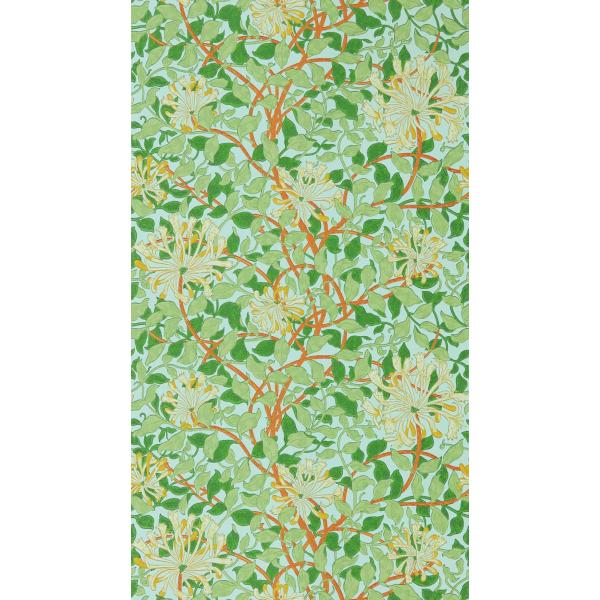 1883年にウィリアム・モリス氏の次女メイが手掛けた花と絡み合う葉で構成されたデザイン。メイが手掛けた刺繍の中でもっとも有名な作品のひとつで、このほかにも数点の壁紙デザインを手掛けていました。【壁紙スペック】コレクション：THE CORNU...