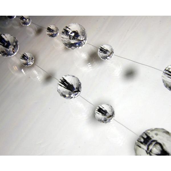 使用されているパーツはアクリルラインパーツK10、K14、K18 の3種類それぞれのパーツをランダムに固定して仕上げられています。複数本を立体的に設置することで泡や星空のイメージを立体的に演出できます。※上部側にはリングが付きます。下側はカ...