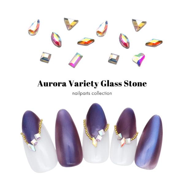 【発売日：2025年08月04日】【特徴】単体使いでも埋め尽くしのアイテムとしても使える！様々な形を取りそろえた小さめサイズ爪先からキラキラと輝くオーロラストーンクリアベースに散りばめるだけで可愛く仕上がる背面は使いやすいフラットタイプです...