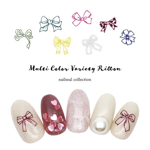 【発売日：2025年04月01日】【特徴】様々な色、形がたくさん集まったリボンシール大人気リボン柄が貼るだけで楽しめるクリア素材だから中を塗りつぶしても可愛いパールやブリオンなどと合わせてオリジナリティのある爪先に【入数/サイズ】1枚入り　...