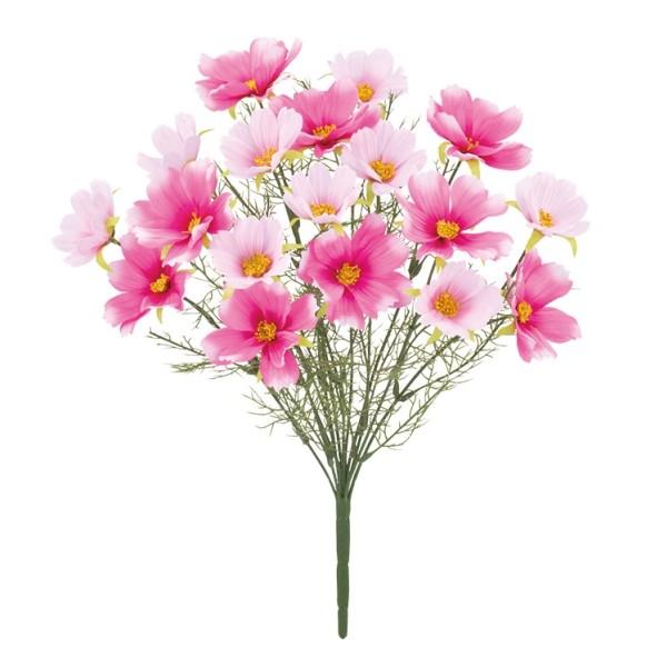 全長45cm 花径7から9cm リーフ9cm 。主な素材：ポリエステル