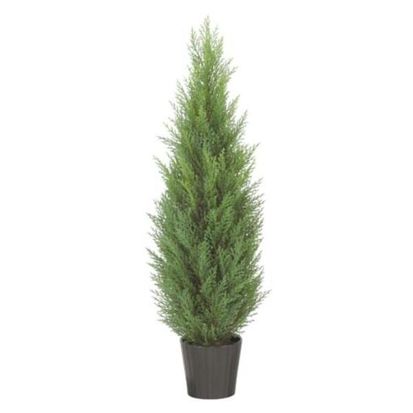 全長90cm 。本体のみで自立するタイプの人工樹木ですので飾り付けがしやすいです。素材：プラスチック 【屋外対応商品】根元部分の簡易容器（プラスチック部分）に傷やひび割れがある場合ございます。