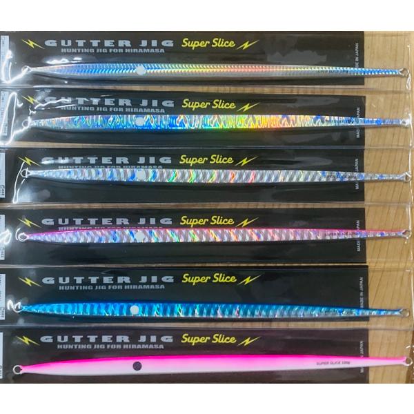 2022年春より驚異的なヒラマサ釣果を出している上原和彦デザイン、GUTTER JIG SLICEのチューンアップモデルSUPER SLICEが登場致します。このジグの特徴は通常のSLICE と比較して肉厚が薄いという点です。オリジナルプロ...