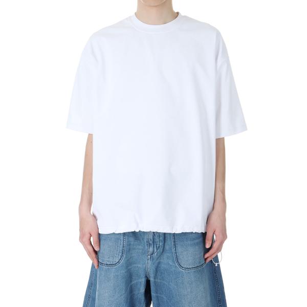 ＜商品説明＞ポリエステル素材のドローストリングTシャツ。ドライタッチなポリエステルスパン糸を表に、伸縮性のあるポリエステル糸を裏面にプレーティングした、ハリ感のあるヘビーウエイトなボディを採用。ハリがありながら、軽量で速乾性に優れ、着心地の...