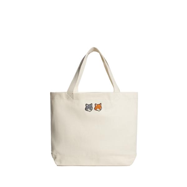 ＜商品説明＞中肉厚なコットンツイル素材のトートバッグ。フロントにダブルフォックスヘッドの刺繍パッチが施されています。内側にフラットポケットがあり、ハンドキャリー、ショルダーキャリーどちらでもお持ちいたけます。当店は正規取扱店です。ご安心ください。