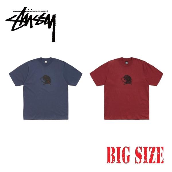 ■サイズ：ＸＸＬ　（４Ｌ相当）　■着丈：約８１cm■身幅：約７０cm■肩幅：約６３cm■袖丈：約２６cm■素材：コットン100％■カラー：[Navy] [Wine]STUSSY ステューシー半袖 Tシャツ LONG RANGE TEEリラッ...